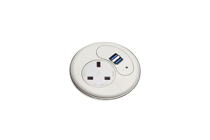Punto - Powered Desk Grommet | Desktop Power